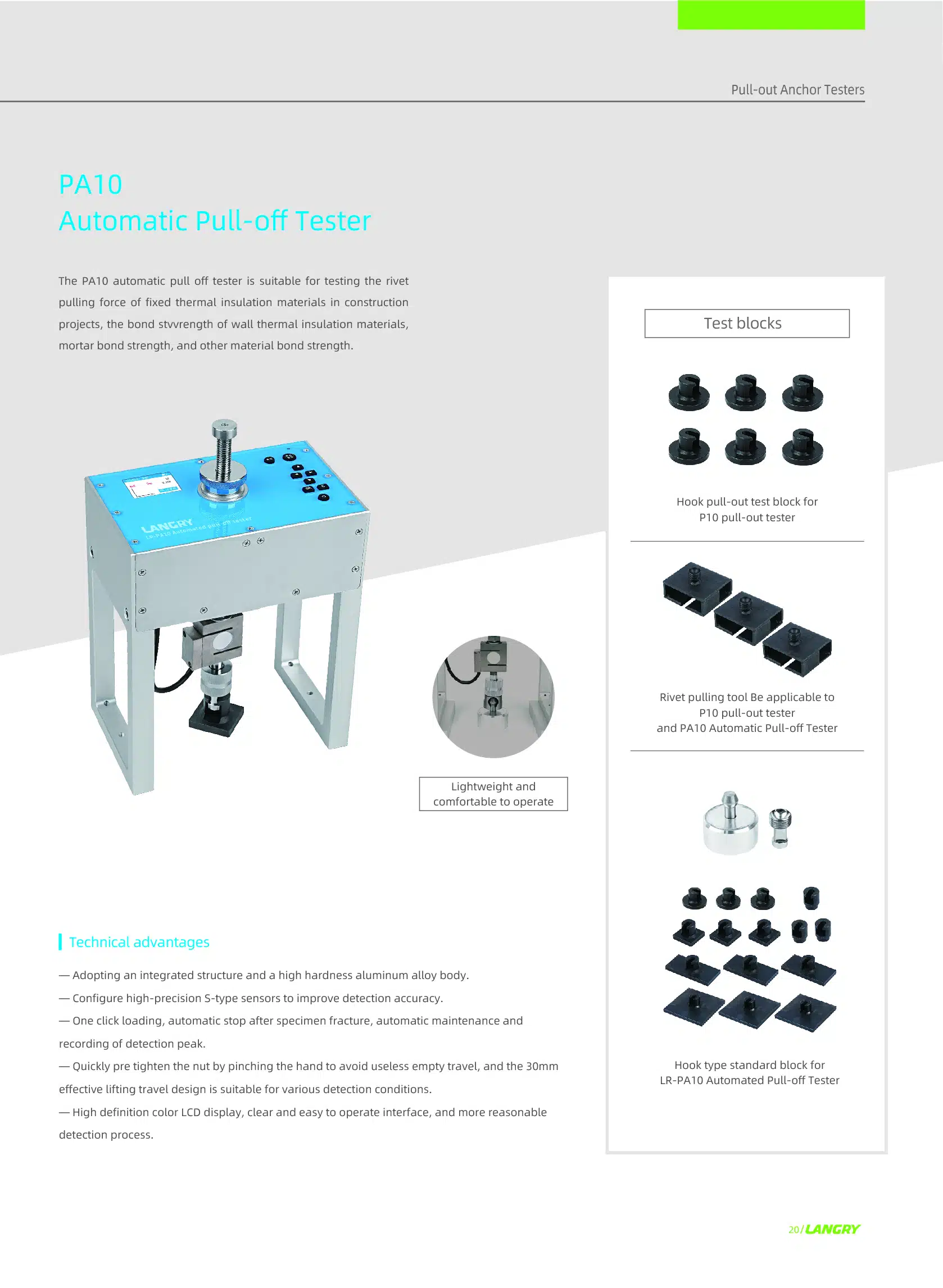 PA10 Automatic Pull-off Tester | Langry
